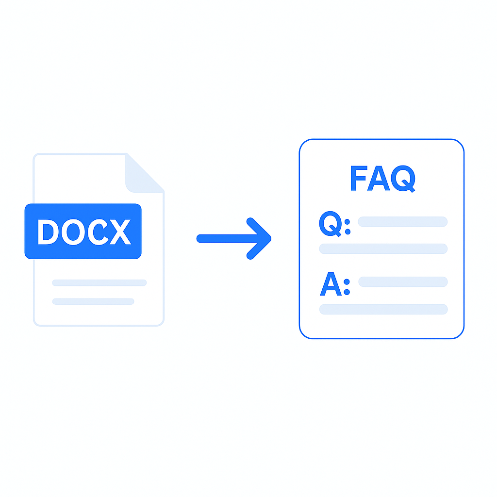 DOCX to FAQ Generator | SiteGPT
